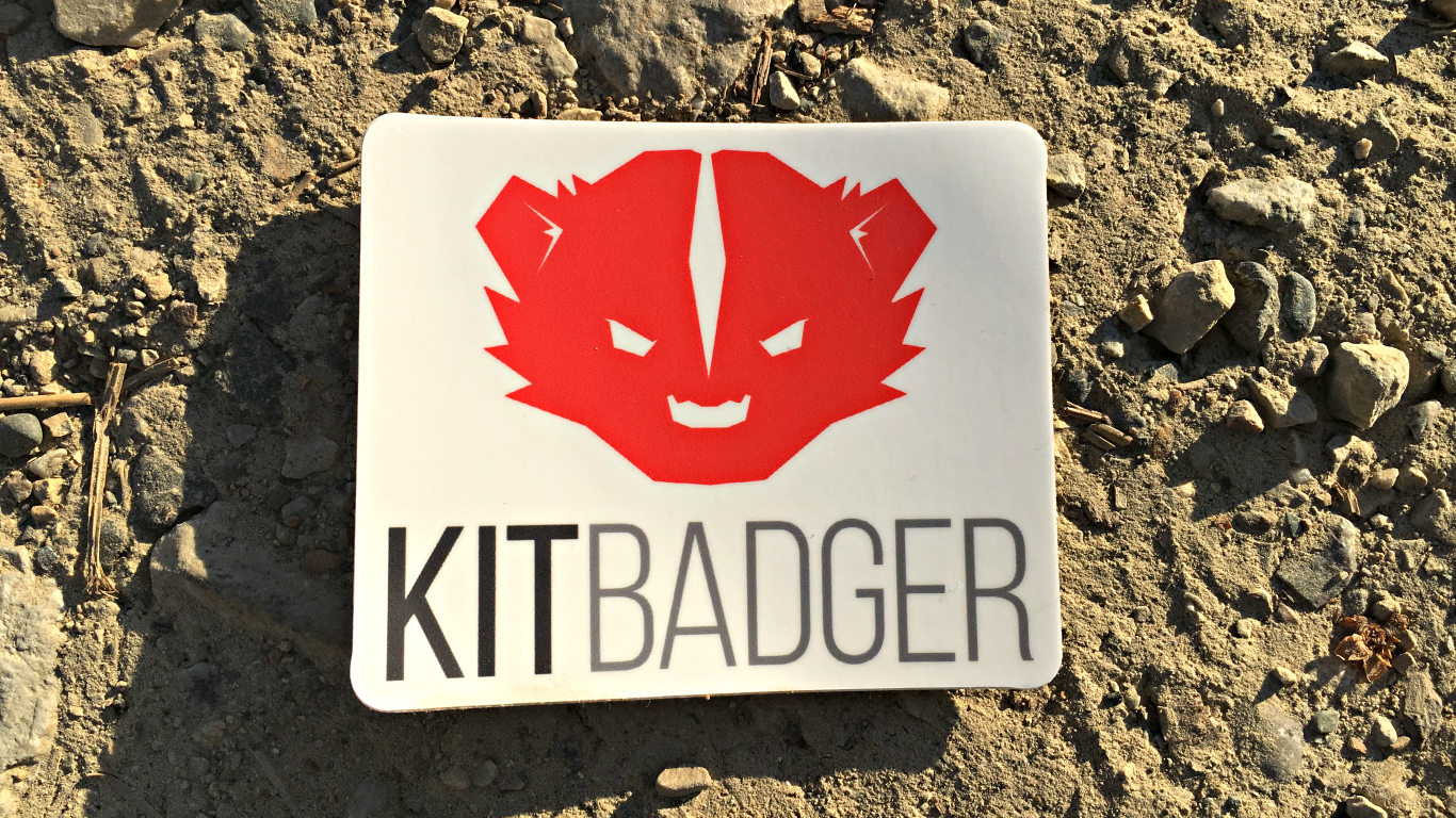 Red Kit Badger Sticker – Kit Badger
